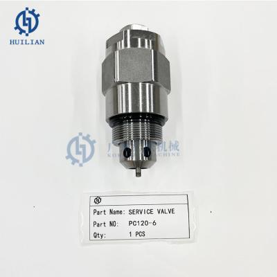 China KOMATSU PC120-6 PC130 PC150 PC160 PC180 Excavator Spare Parts Service Valve for Machinery Excavator Accessories Service Valve for sale