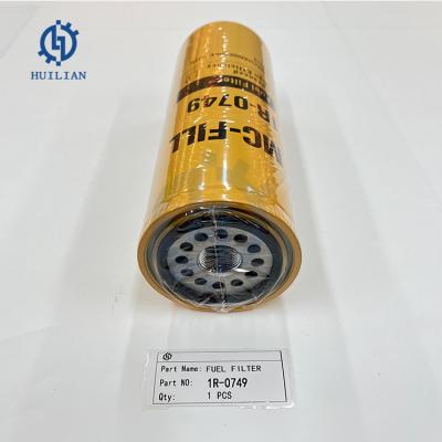 China CATE 1R-0749 Advanced High Efficiency Fuel Filter Use for Construction Machinery Excavator Engine Spare Pats 1R 0749 Fuel Filter for sale