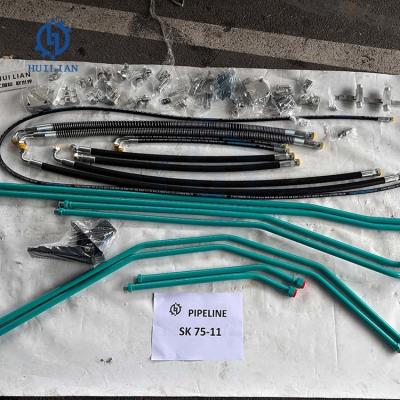 China SK75-11 SK120-5 SK200-8 Non-Welding Pipline Piping Kit For Hydraulic Hammer Excavator Parts for sale