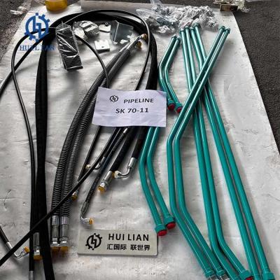 China SK70-11 SK210-8 SK250-8 Welding Pipline Piping Kit For Hydraulic Hammer Excavator Parts for sale