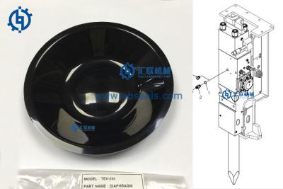 China Standard Package TEX250 Atlas Copco Hammer Parts Nbr Diaphragm Non Toxic for sale