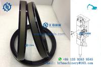 China PU NBR NY Material Hydraulic Cylinder Piston Seals / SPGW Seal Aging Resistance for sale