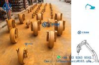 China Komatsu PC35 Mini Eexcavator Track Chain Adjuster Cylinder Spring Idler Cushion for sale