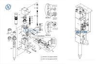 China SB140 SB151 Hydraulic Breaker Rock Hammer Parts Soosan SB81A SB100 SB121 SB130 for sale