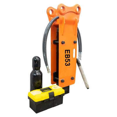 China EB53 Hyadraulic Jack Hammer For 2-5 Ton Excavator Equipment Open Type Top Mounted Breaker for sale