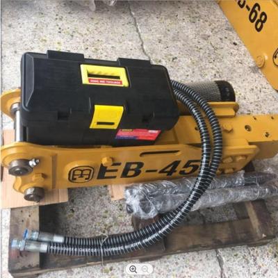 China EB45 Hydraulic Breaker Rock Hammer With 45mm Chisel  For 0.8-1.5 Ton Mini Excavator Attachment Open Top Side Type for sale