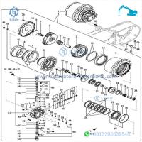 China cx CX18 Hitachi ZX18 IHI10F2 Mini Excavator Track Hydraulic Motor Final Drive for sale