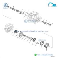 China 708-1L-00800 PC1250-8 PC1250LC-8 Gear Pilot Fan Pump Hydraulic For Komatsu Excavator PC1250SP for sale
