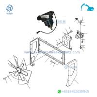 China 708-7S-00313 WA380-5 WA400 WA430 WA450 WA470 Komatsu Loader Radiator Fan Drive Motor for sale