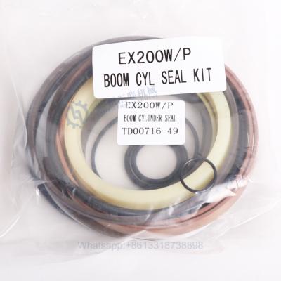 China Hitachi EX200 W / P TD00716 - 49 Excavator Seal Kit Hydraulic Boom Hyd Cylinder Rubber Oil Seal for sale