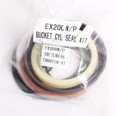 China EX200 W / P TD00719 - 41 Excavator Seal Kit Hydraulic Cylinder Bucket Hitachi Seal Kit for sale