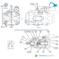 China CATEEEEEEE 305.5E 423-0097 Excavator Hydraulic Pump Main Piston Pump CATEEEEEEE-4230097 Parts for sale