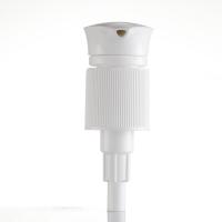 China 33/410 White Press Type Cosmetic Lotion Pump Head For Hotel for sale