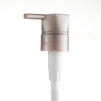 China Brown Press Style 28/410 Portable Lotion Dispenser Pump Head for Hand Washing 2g Dosage for sale