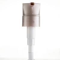 China Brown Press Style 28/410 Portable Lotion Dispenser Pump Head for Hand Washing 2g Dosage for sale