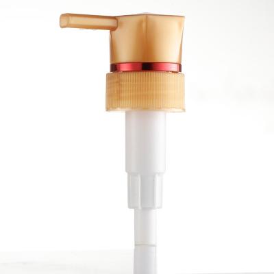 China Leak Proof Golden Plastic Lotion Pump 2cc for Body Wash Reusable for sale