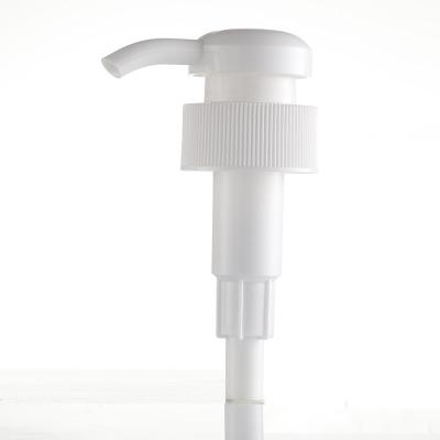 China White Half Long Mouth Portable Plastic Lotion Pump Head For Shampoo for sale