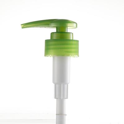 China Ribbed Seal 33/410 Green Leak Free Lotion Pump for Hotel Dispenser 200ml for sale