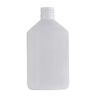 China Hot Selling 300ml White Square High Density Polyethylene Plastic Shampoo Bottle for sale