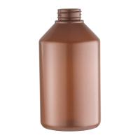 China Customized 550ml Matte Pink Foam Cleansing Milk Nude Pump Bottle for sale