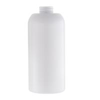 China Eco Friendly White PET RPET PCR 750ml Boston Round Body Lotion Bottle 1 Liter for sale