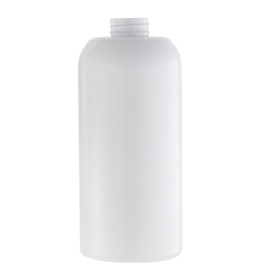China Eco Friendly White PET RPET PCR 750ml Boston Round Body Lotion Bottle 1 Liter for sale