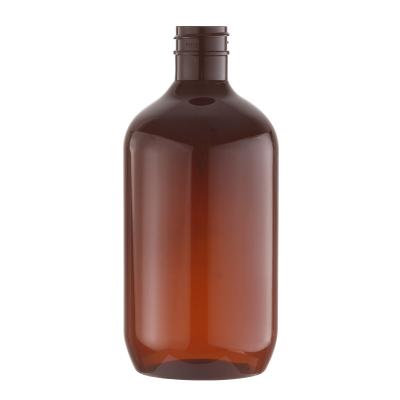 China Dark Brown Translucent PET Foam Pump Bottle 900ml for Body Wash Shampoo for sale