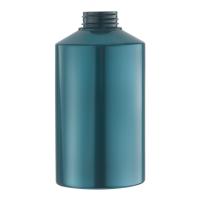 China Glossy Dark Green Cylindrical Plastic Lotion Containers Mouth 32mm for sale