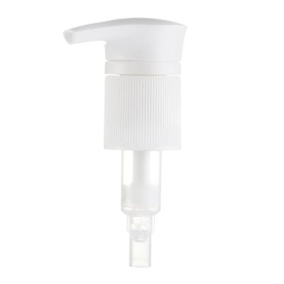 China 32/415 Cosmetic Press Plastic Lotion Pump Ribbed Closure for sale