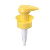 China Yellow Clip Plastic Lotion Dispenser Pump Double Wall With Special Pump Head for sale