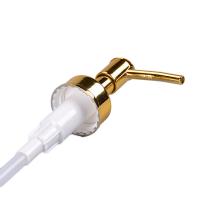 China Aluminium Coating Plastic Lotion Dispenser Pump With Long Nozzle Head For Hot for sale