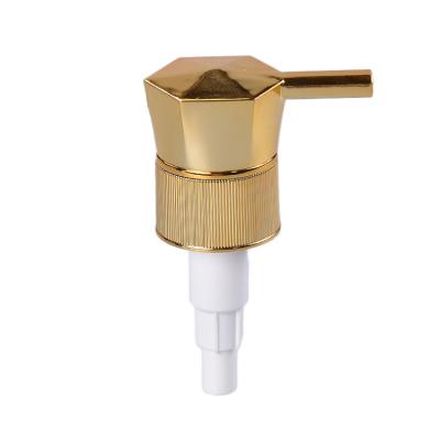 China 4.5cc Lotion Dispenser Pump Aluminum Like Plastic for 2000 Cycles for sale