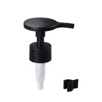 China Stainless Steel Spring Matte 28/410 Cosmetic Lotion Pump with Locking Clip 2ml Dose for sale