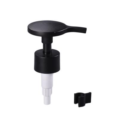 China Stainless Steel Spring Matte 28/410 Cosmetic Lotion Pump with Locking Clip 2ml Dose for sale