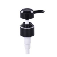 China Silver Ring 28mm Black Lotion Pump , 2cc Child Resistant Lotion Pump for sale