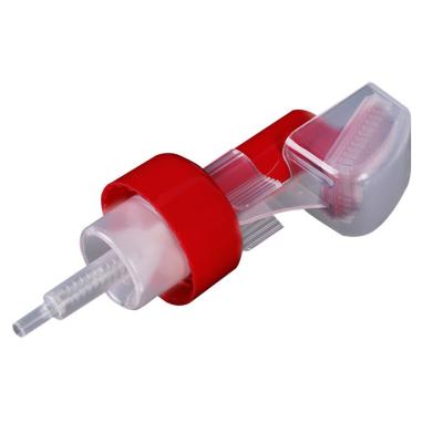 China ISO9001 0.95cc Hand Sanitizer Foam Pump with Silicone Brush 43mm for sale