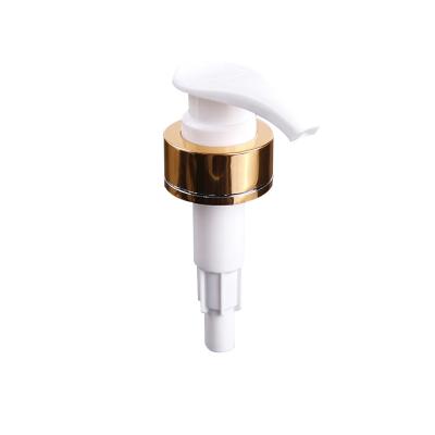 China 4cc Plastic Liquid Soap Dispenser With Golden Neck For Bottles for sale
