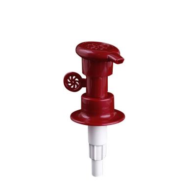 China ISO9001 Red Clipped Lock Lotion Dispenser Pump For Personal Care for sale
