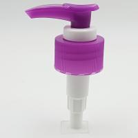China 28/410 Purple Rotatable Plastic Lotion Pump 0.4g Dosage for Hair Washing for sale