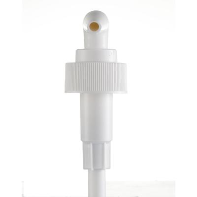 China 33/410 White Long Mouth Plastic Lotion Pump For Shampoo Environmental Friendly for sale