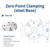 China Through Hole Quick Change Fixture for Multi Axis CNC Zero Point Plate for sale