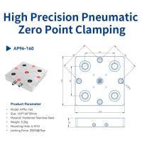 China Automated Pneumatic Zero Point Plate for 4axis 5axis CNC Fixture for sale