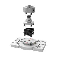 China Robust Manual Clamping Fixture for 4 Axis CNC Self Centering Vise Plate for sale
