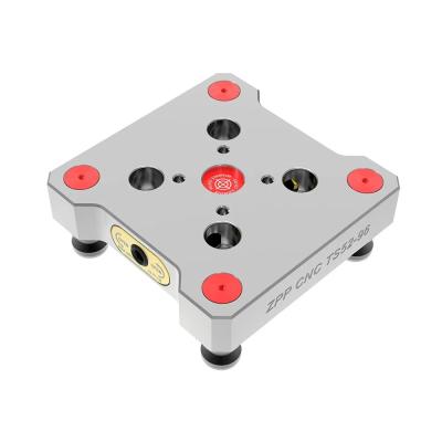 China 52mm Self Centering Vise Quick Change Manual Locking Zero Point Workholding Plate for sale
