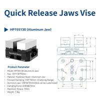 China Zero Point Workholding Vise with Steel Aluminum Interchangeable Jaws for sale