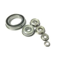 China ABEC-1 Precision Flange Deep Groove Ball Bearing MF104ZZ 4x10x4 mm with 11.2mm Flange Width for sale