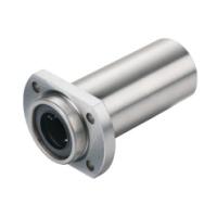 China LMK6UU Chrome Steel Flange Linear Ball Bearing 6mm ID 12mm OD for Textile Machinery for sale