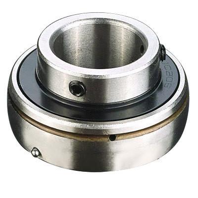 China ABEC3 UC206 Spherical Insert Bearing 30mm ID Chrome Steel Low Noise for sale