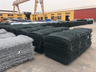 China 0.5m - 2m Height  Gabion Weaving Mesh Black Welded Mesh for sale
