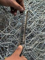China Galvanized Steel Gabion Wire Mesh White / Black for sale
